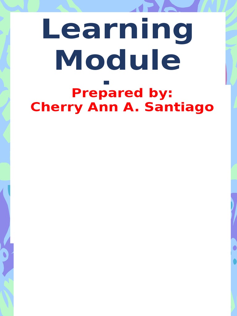 Learning Module 15-16 | PDF | Punctuation | Beowulf