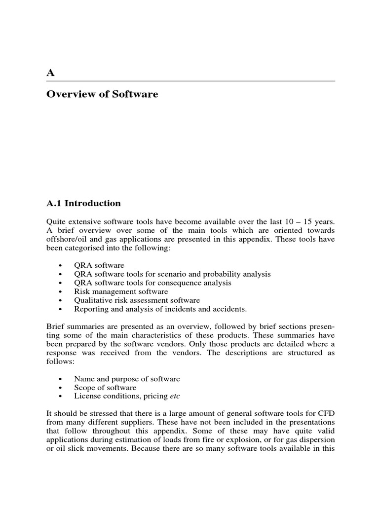 Overview of QRA Software | PDF | Risk Management | Data Analysis