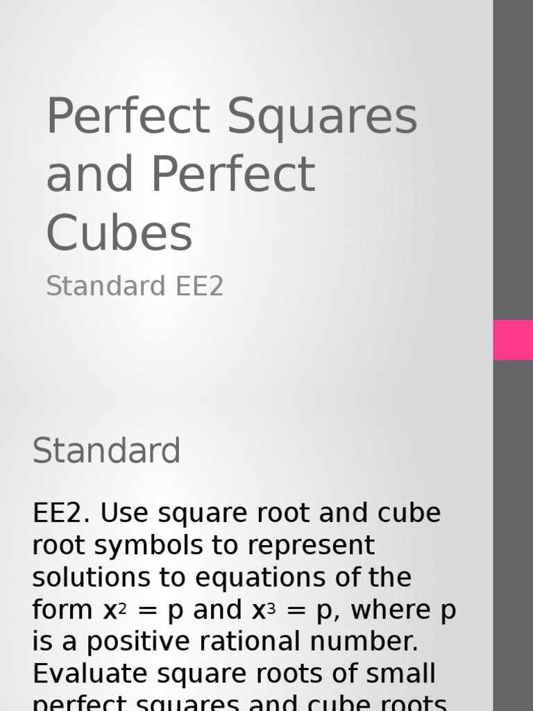 Understanding Square and Cube Roots | PDF | Teaching Methods ...