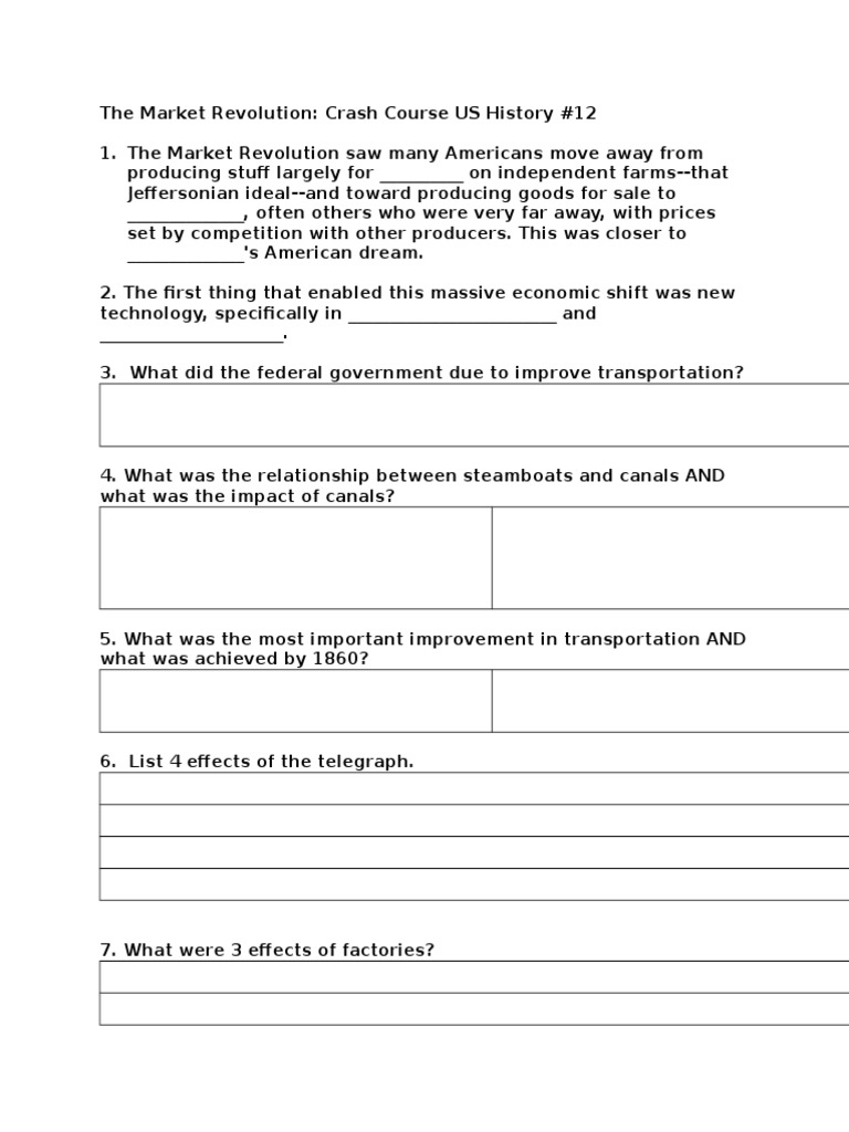 12 The Market Revolution | PDF