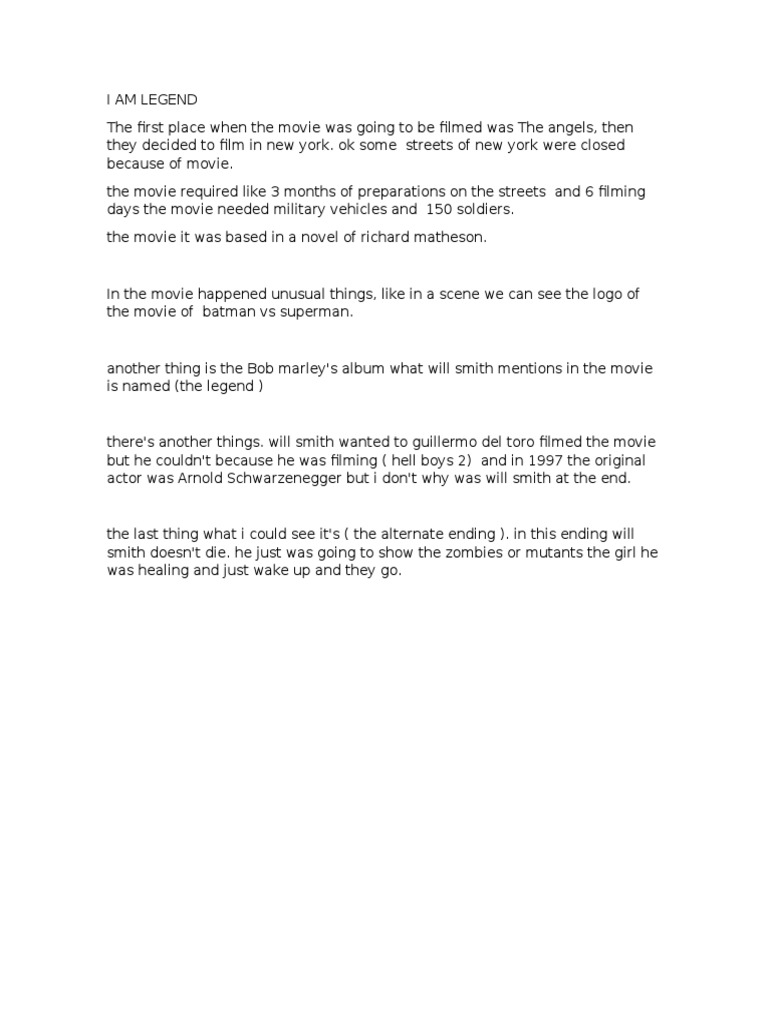 I Am Legend | PDF