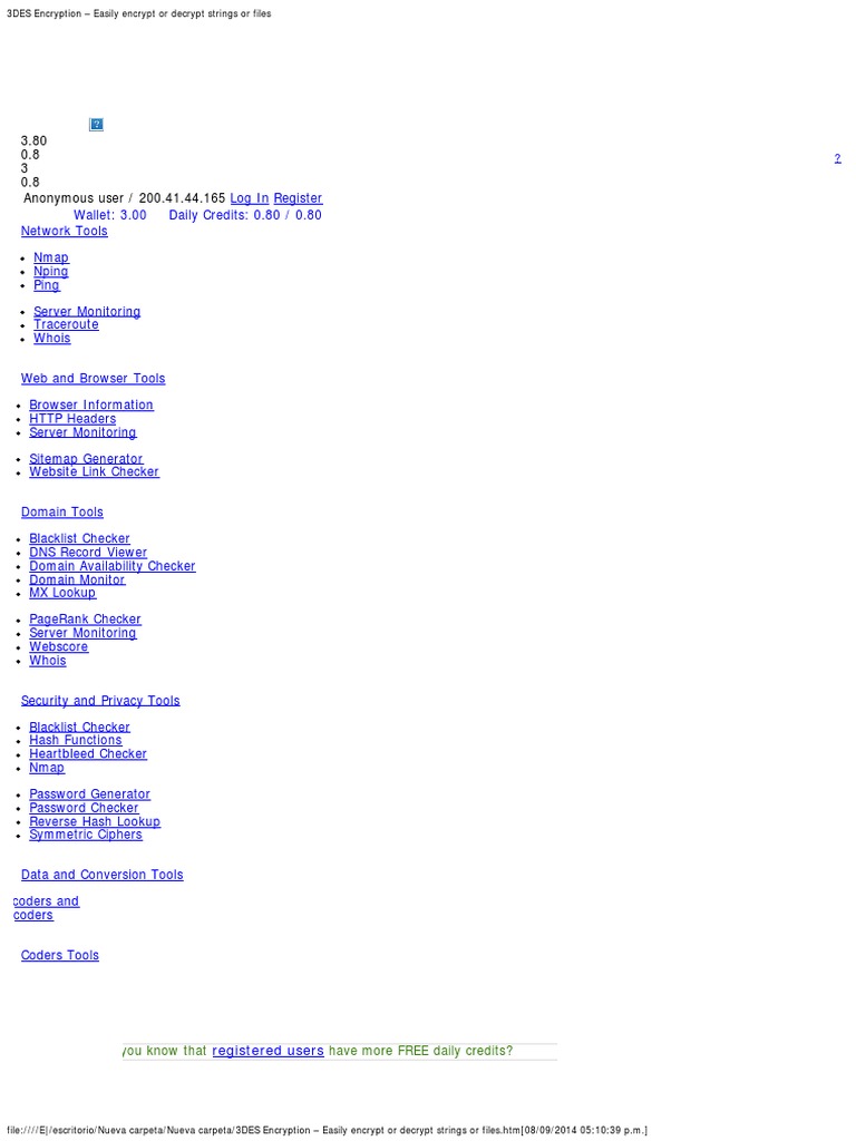 3des Encryption Easily Encrypt Or Decrypt Strings Or Files Cryptography Cipher