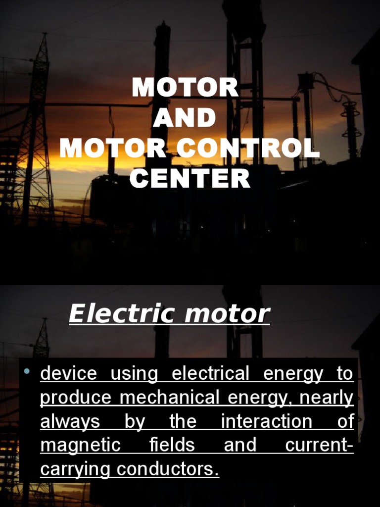 Motor AND Motor Control Center | PDF | Relay | Fuse (Electrical)