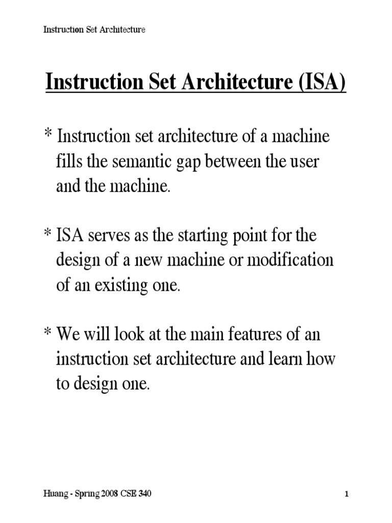 Instruction Set | PDF | Instruction Set | Integer (Computer Science)