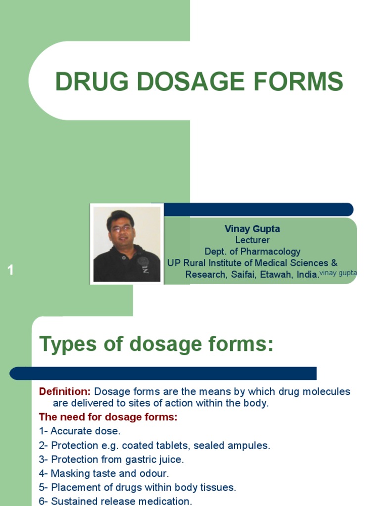 Drug Dosage Forms | PDF | Injection (Medicine) | Topical Medication