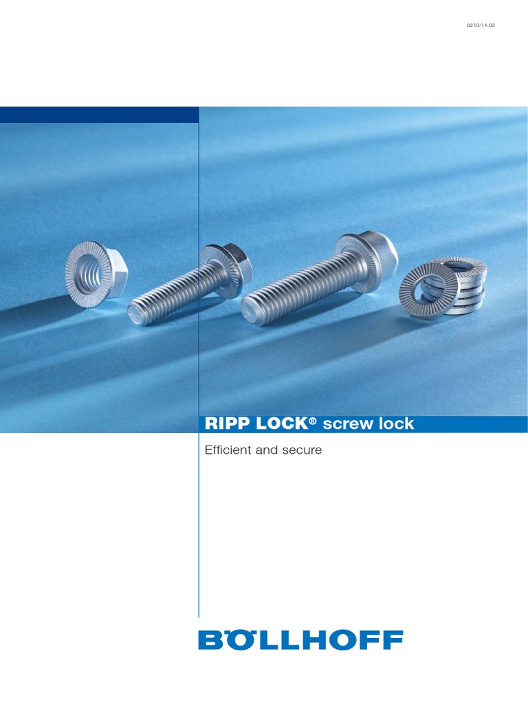 Ripp Lock en 8210 | PDF | Nut (Hardware) | Washer (Hardware)
