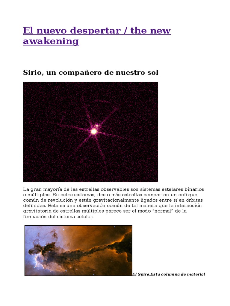 El Sol y Sirio: ¿una interacción binaria? | PDF | Estrellas | Dom