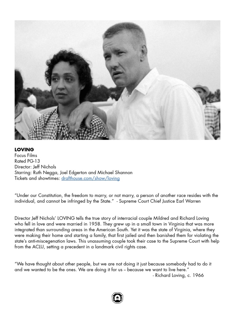 Loving Discussion Guide | PDF | Loving V. Virginia | Fourteenth ...