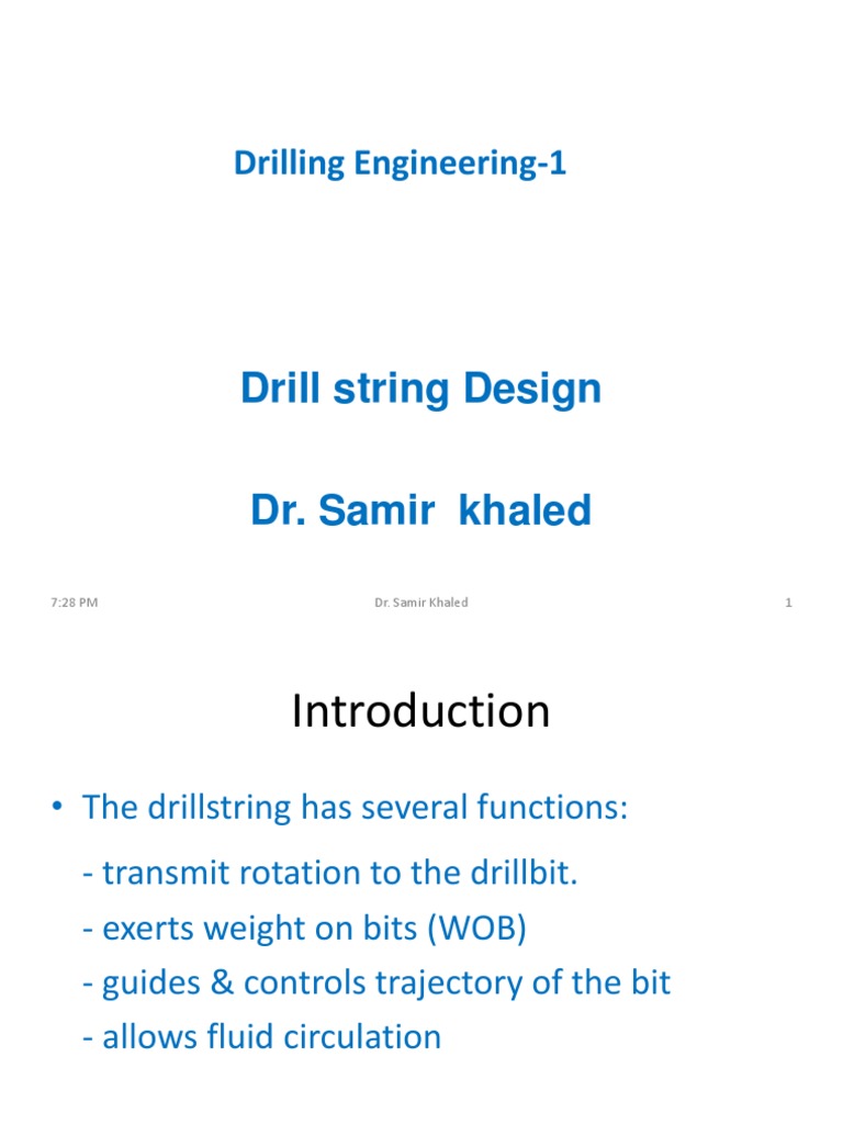 Drillstring Design | Download Free PDF | Applied And Interdisciplinary Physics | Building ...