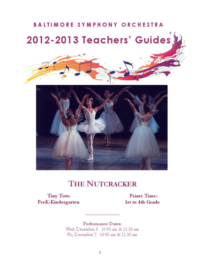 BSONutcracker TeachersGuides | PDF | The Nutcracker | Lesson Plan
