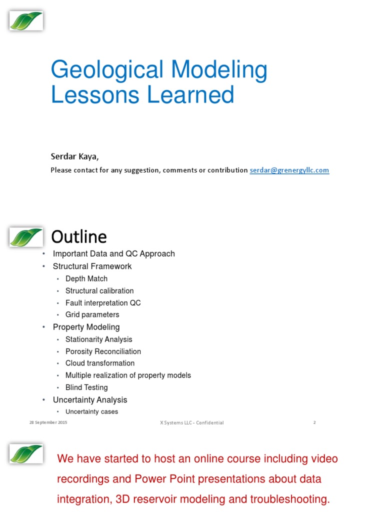Geological Modeling Workflows For Rapid PDF | PDF