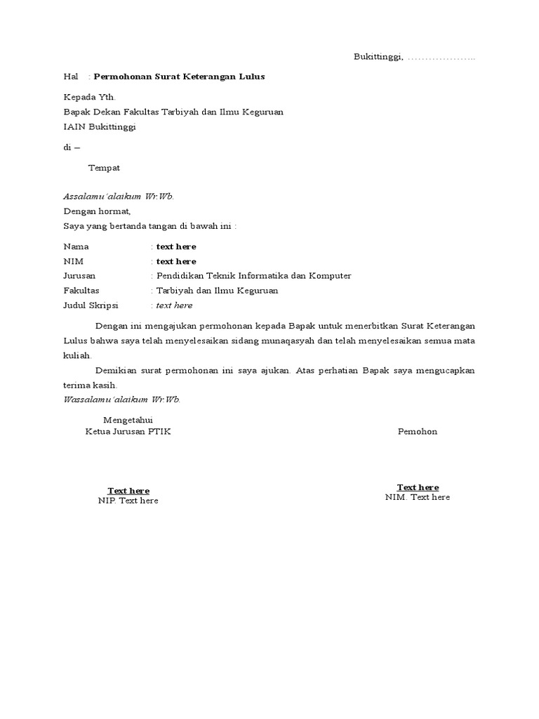 Contoh Surat Permohonan Kelulusan Bahan - Wanda Howard