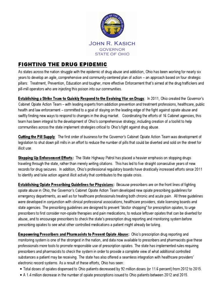 Drug Edpidemic Fact Sheet | PDF | Medical Prescription | Substance Abuse