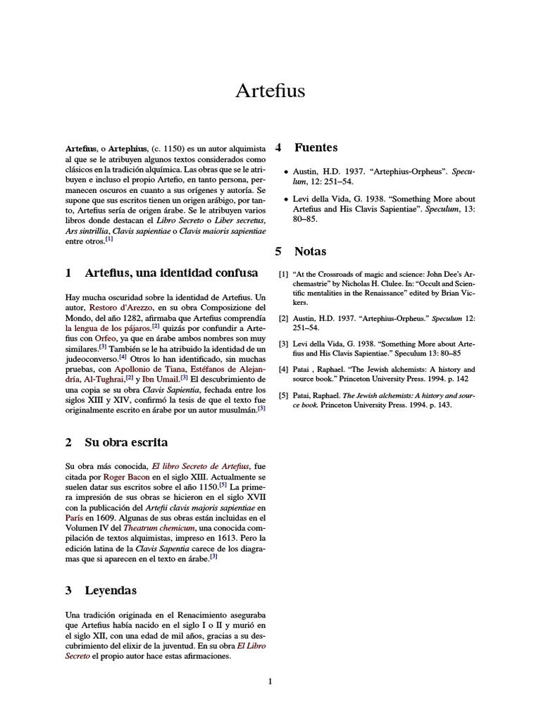 Artefius | PDF | Alquimia | Science