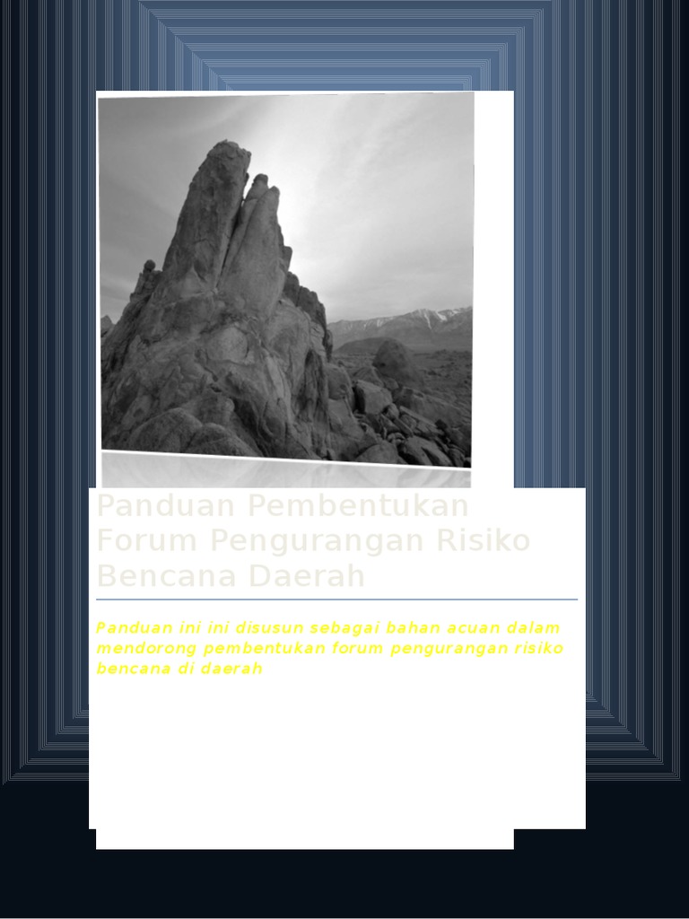 Panduan Pembentukan FPRB (Draft Final Pra Uji Public) | PDF | Ilmu Sosial