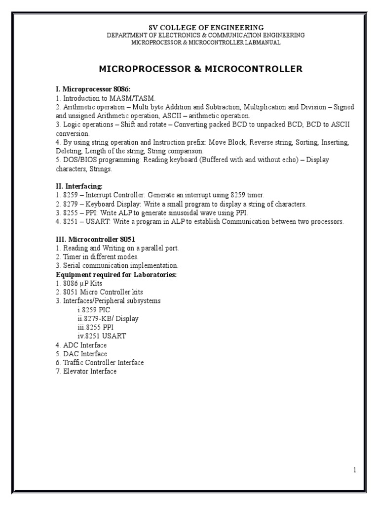 Microprocessors Unit II | Download Free PDF | Assembly Language | Binary Coded Decimal