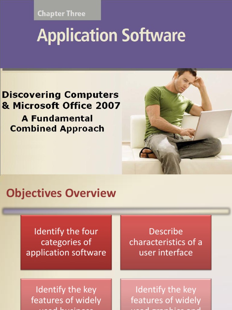 Chapter 3 Application Software Pdf Business Software Software