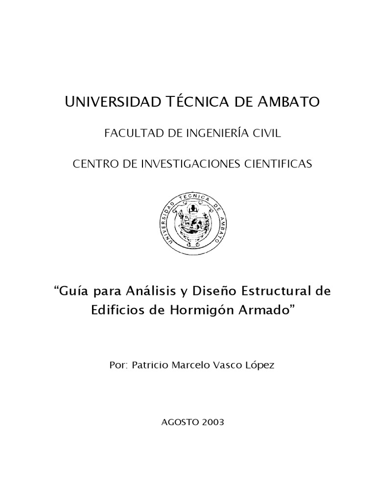 Guía Análisis y Diseño Estructural de Edificios PDF | PDF | Valores propios y vectores propios ...