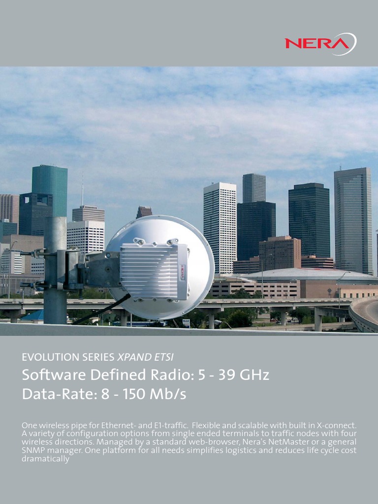 Datasheet Nera Networks Evolution Xpand | PDF | Software Defined Radio ...