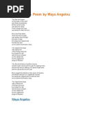 Caged Bird by Maya Angelou Poetry Foundation | PDF | Poetry