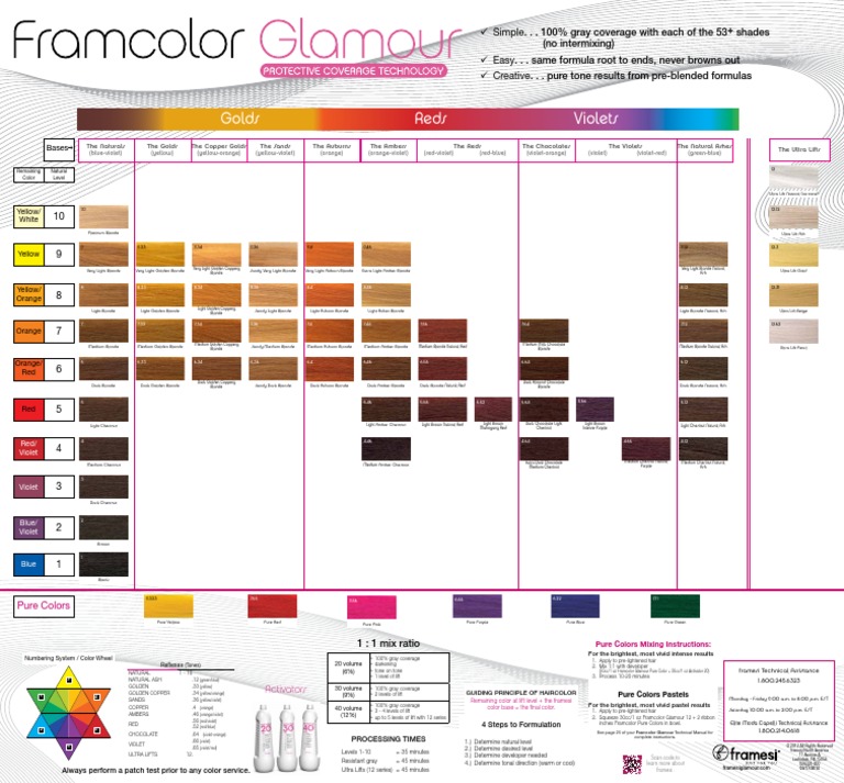 Hair Color Chart | PDF | Blond | Yellow