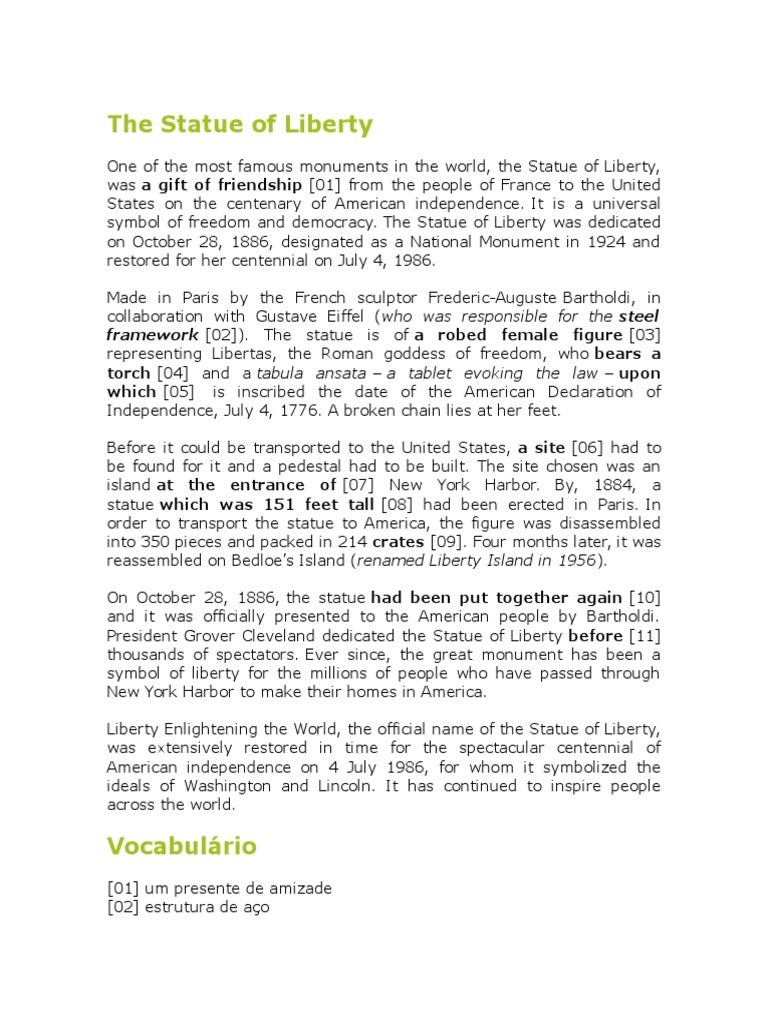 The Statue of Liberty | PDF | History