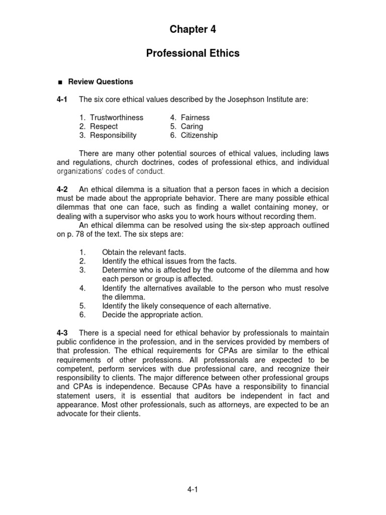 Chapter 4 Solutions Manual | Download Free PDF | Financial Audit | Certified Public Accountant