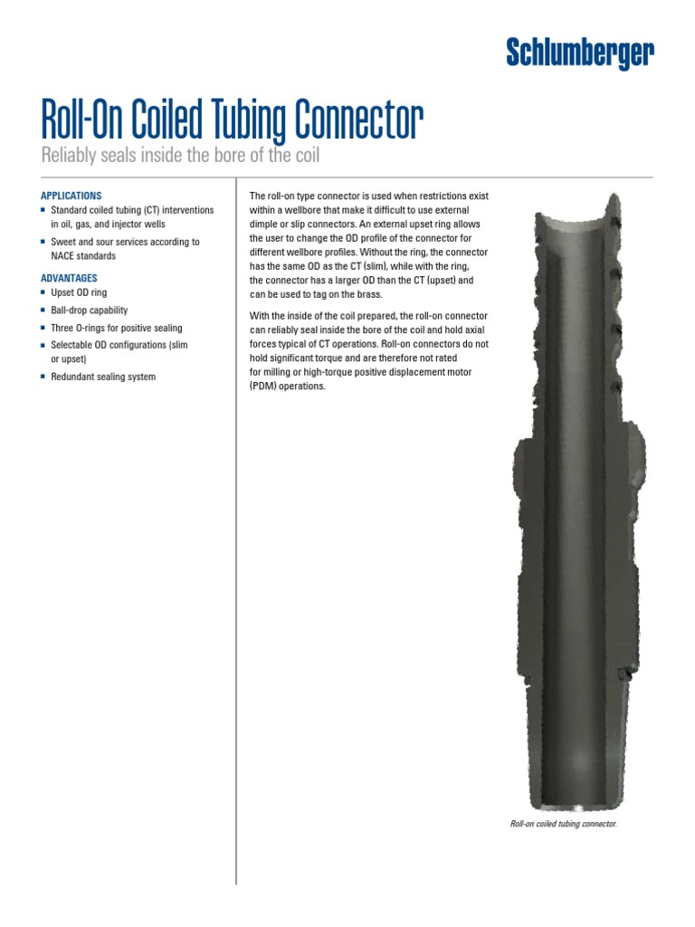 Coiltools Roll On CT Connector Ps | PDF | Mechanical Engineering ...