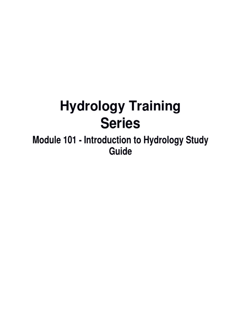 Introduction To Hydrology Study | PDF | Flood | Surface Runoff
