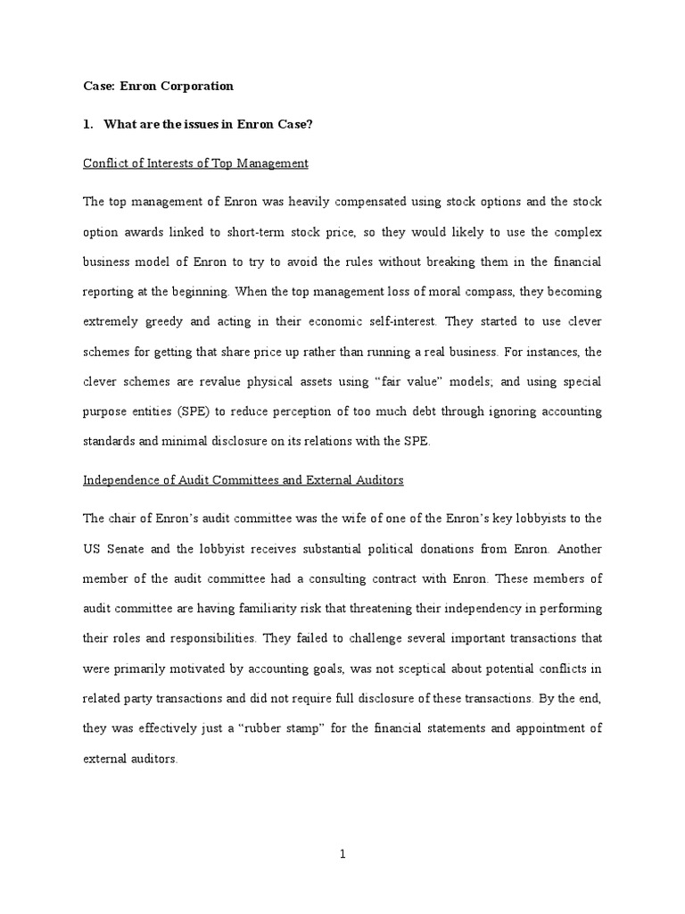 Enron | PDF | Audit Committee | Accounting