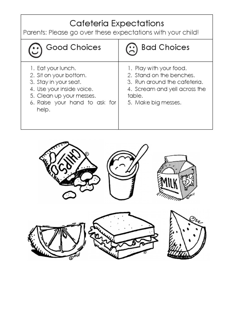 Cafeteria Expectations Lunch Box