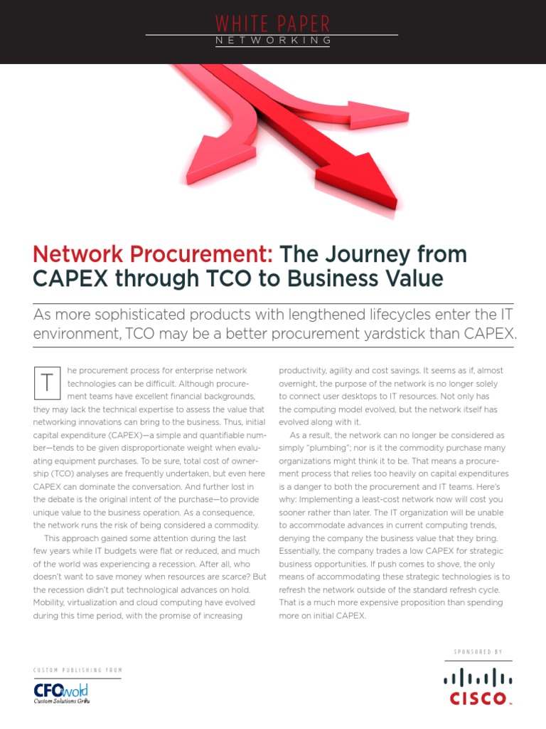 Network Procurement Cfo | PDF | Procurement | Cloud Computing
