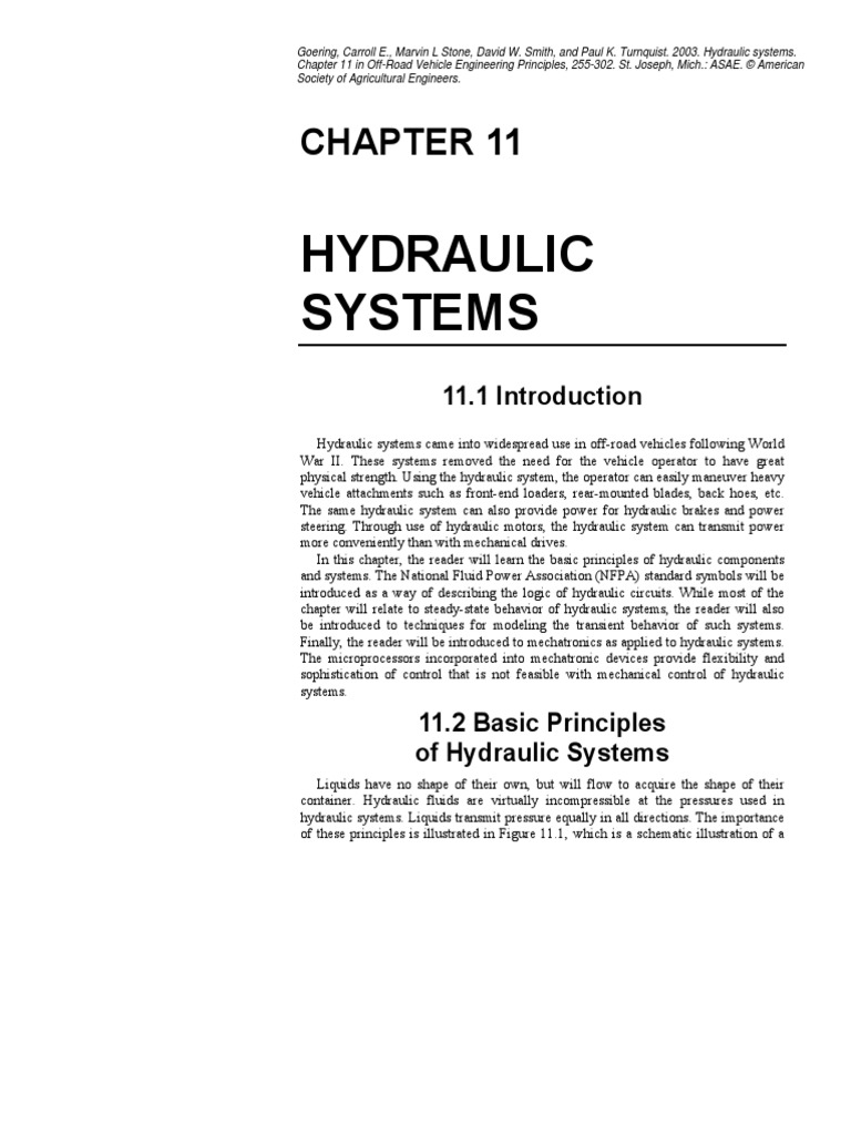 Hydraulic Systems | PDF | Reynolds Number | Pump