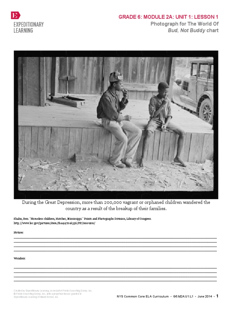 Grade 6: Module 2A: Unit 1: Lesson 1: Photograph For The World of | PDF