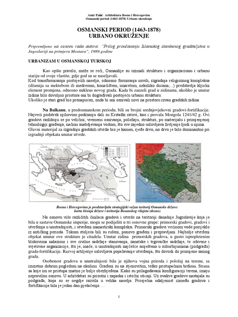 Arhitektura BiH PDF | PDF