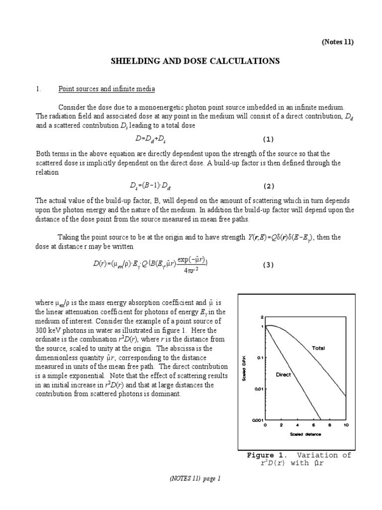 Shielding Calculation | PDF | Radioactive Decay | Neutron