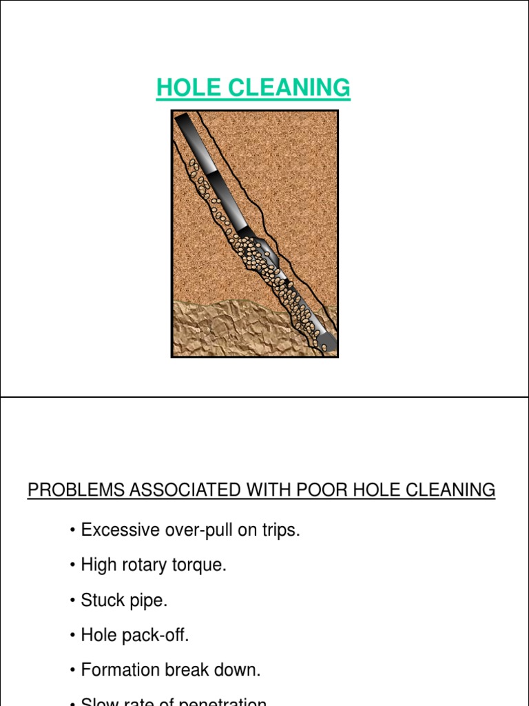 Hole Cleaning Pdf Drilling Turbulence
