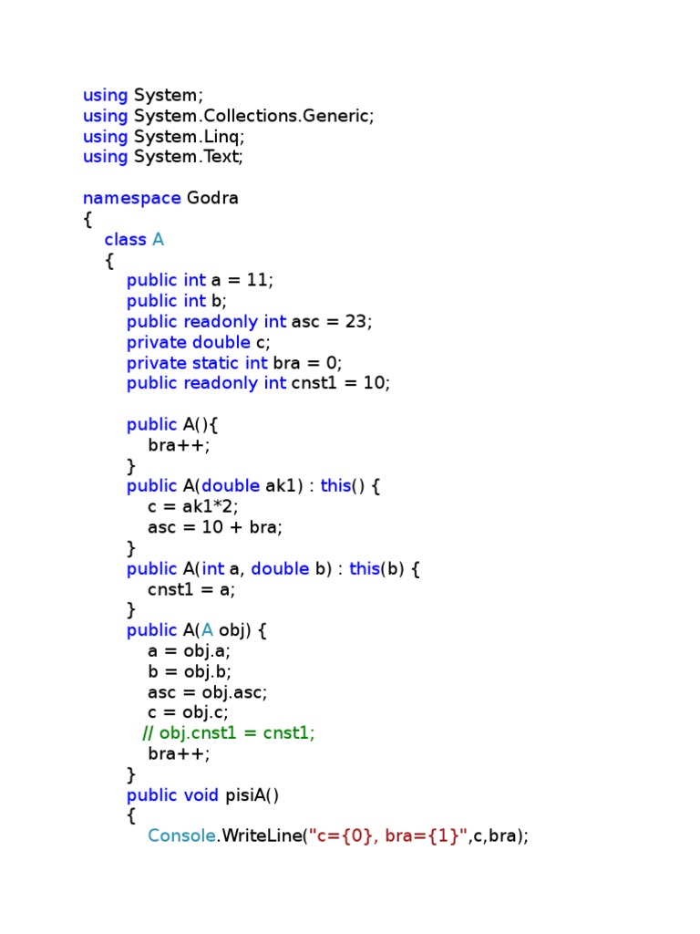 Using Using Using Using Namespace Class Public Int Public Int Public Readonly Int Private Double ...