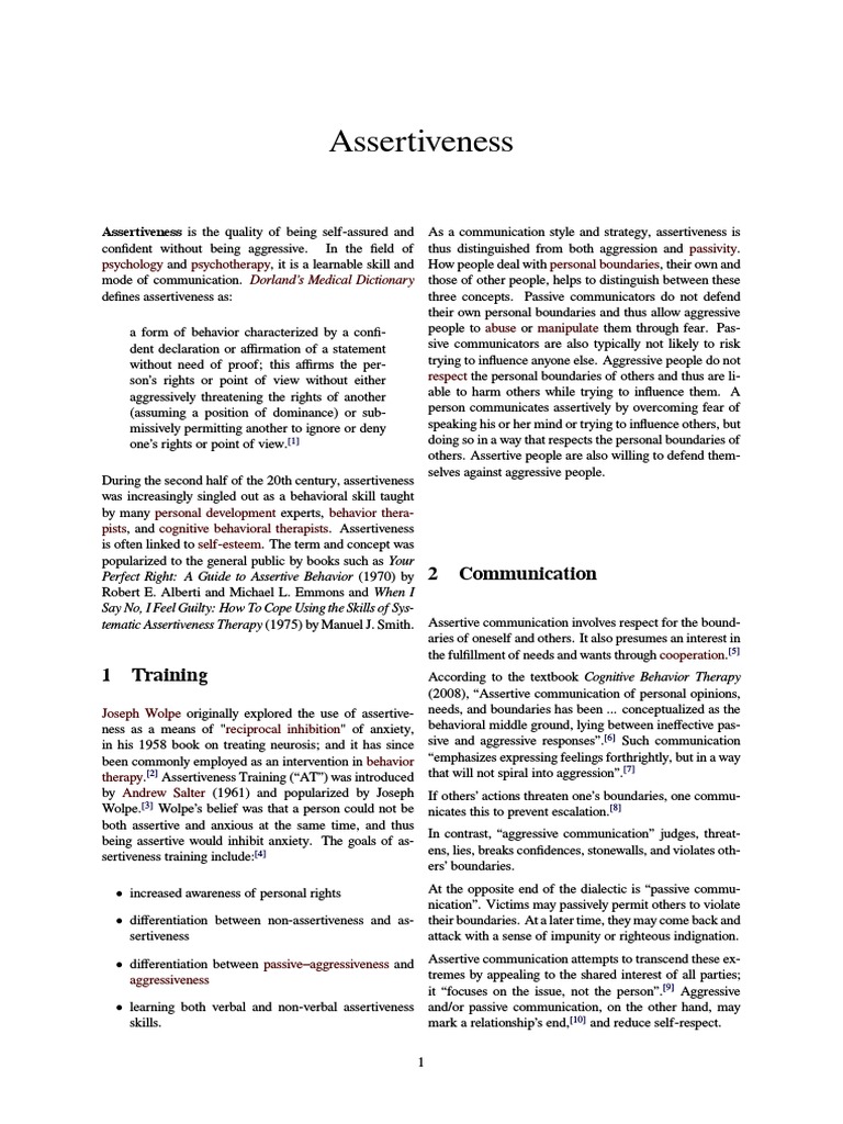 Assertiveness | PDF | Semiotics | Cognitive Science