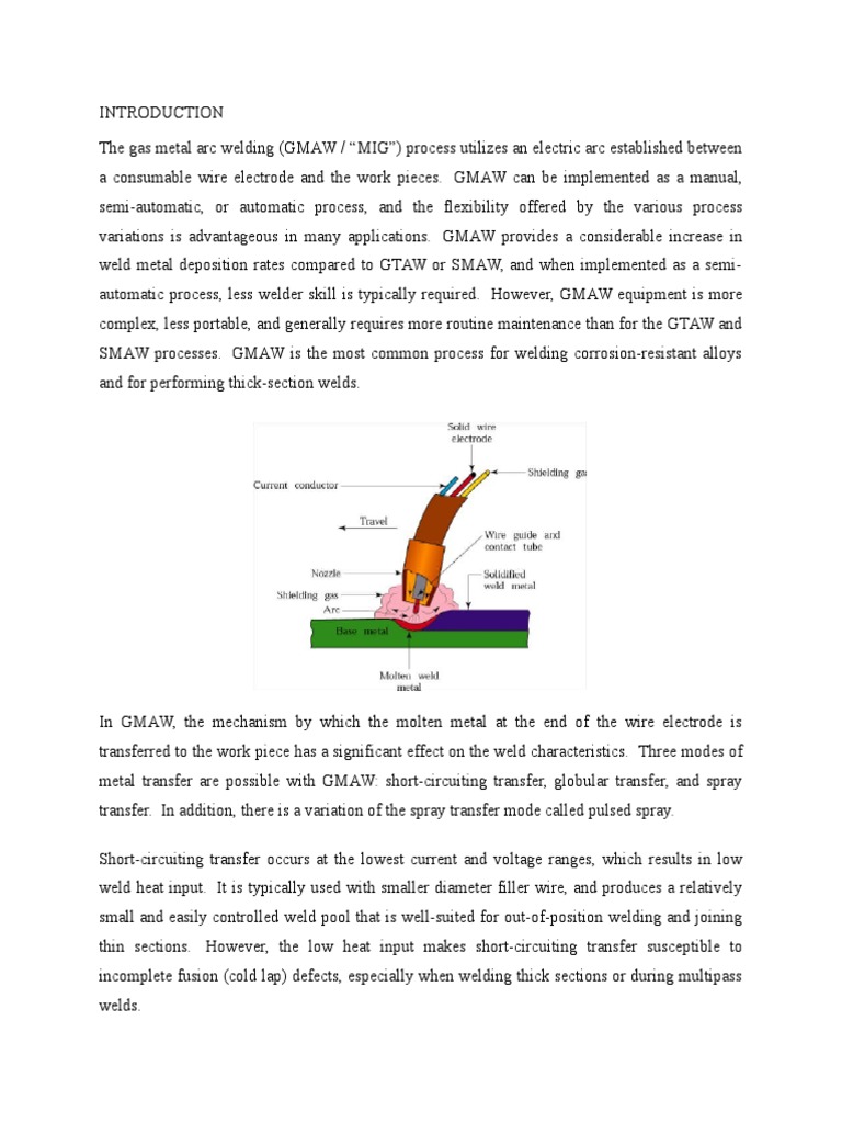 Introduction Gmaw | PDF | Welding | Construction