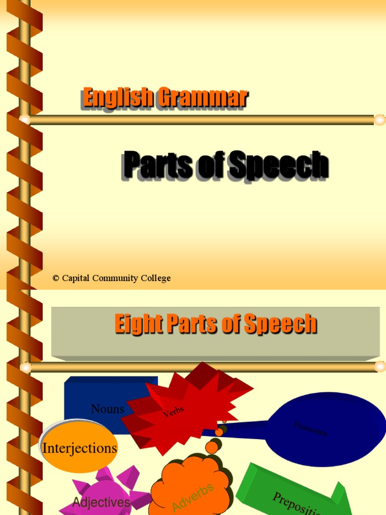 Parts of Speech Overview | PDF