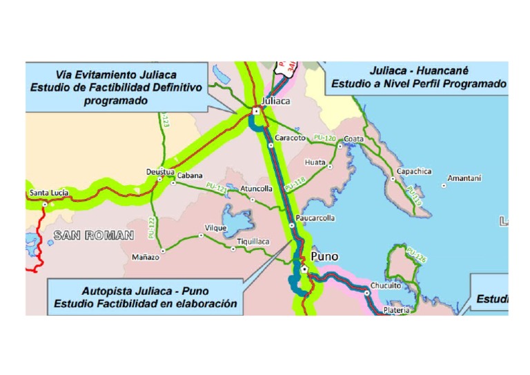 Mapa de La Autopista Puno Juliaca | PDF