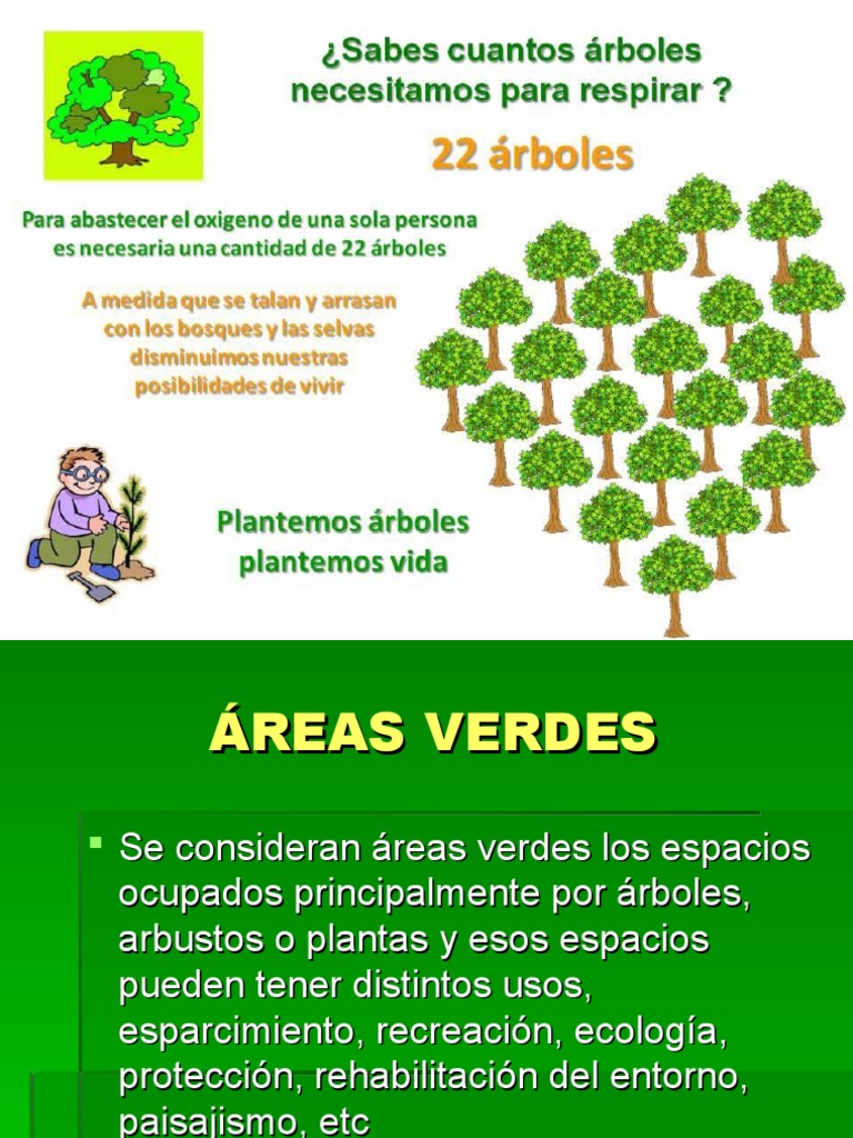 Areas Verdes Ppt Desarrollo Sostenible Arboles
