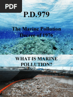 PD 979 - Marine Pollution Decree | PDF | Water | Sea