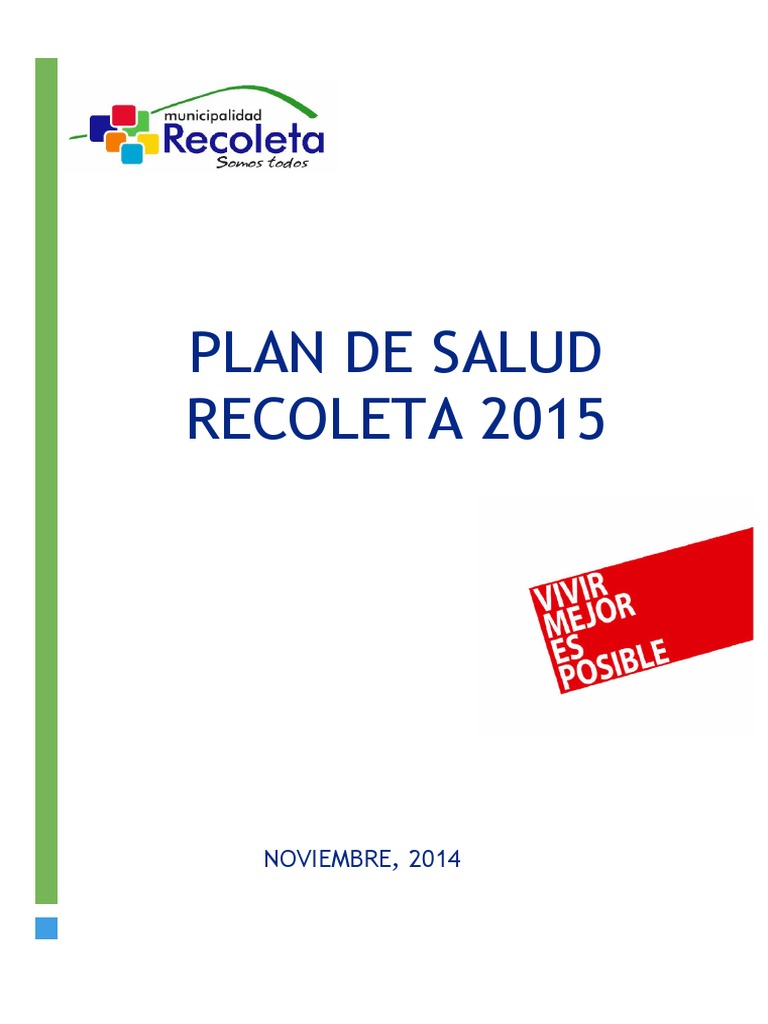 Plan de Salud Recoleta 2015 | PDF | Science | Ciencia (general)