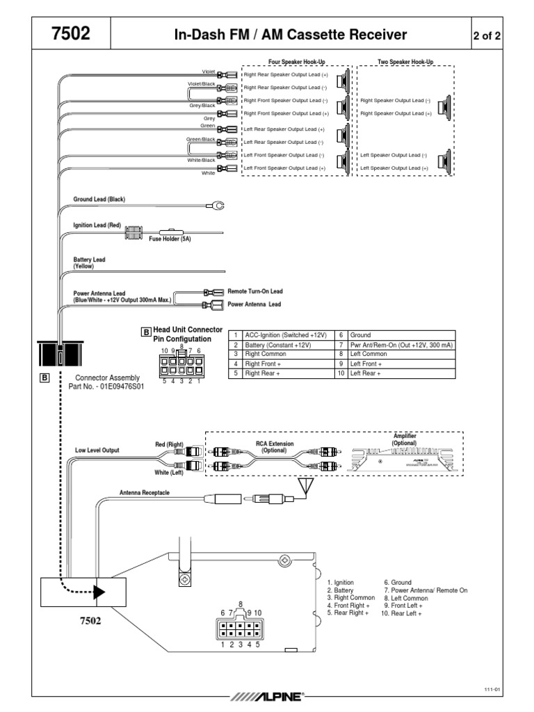 7502 Alpine Receiver | PDF