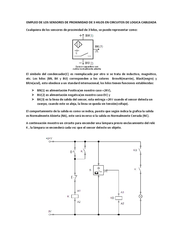 Empleo de Los Sensores de Proximidad de 3 Hilos en Circuitos de Logica ...