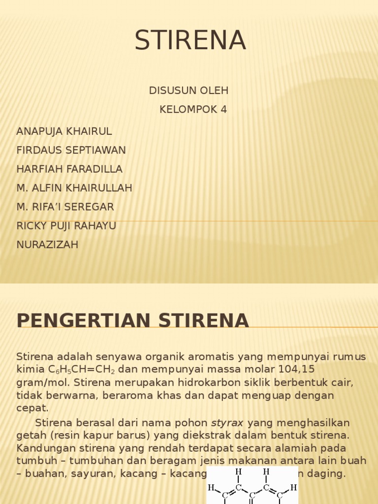 Stirena | PDF | Sains & Matematika | Teknologi & Rekayasa