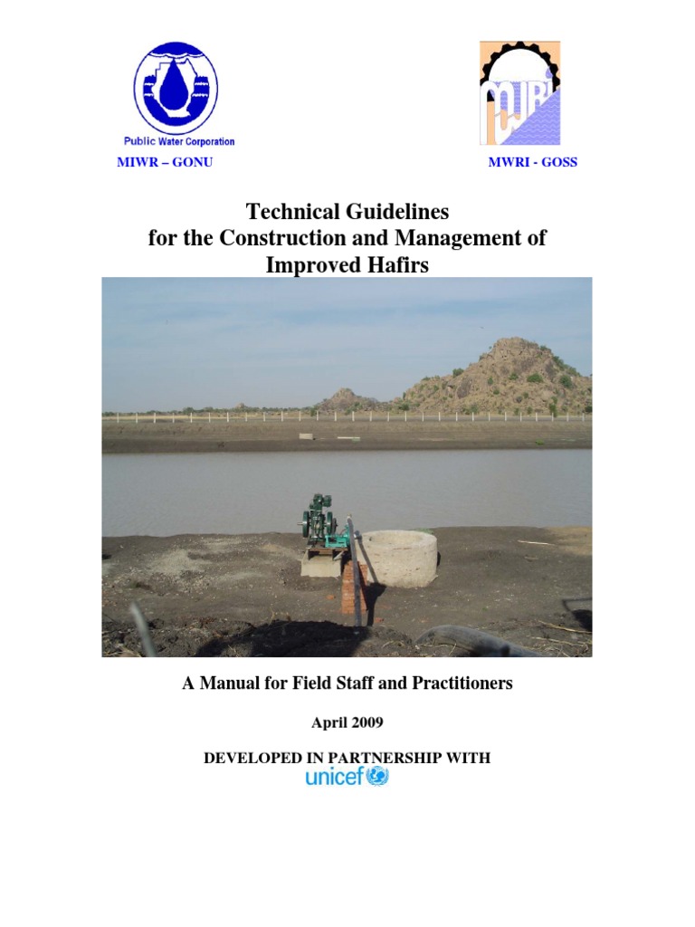 Haffir Dam Guide Line | PDF | Water Resources | Water Supply
