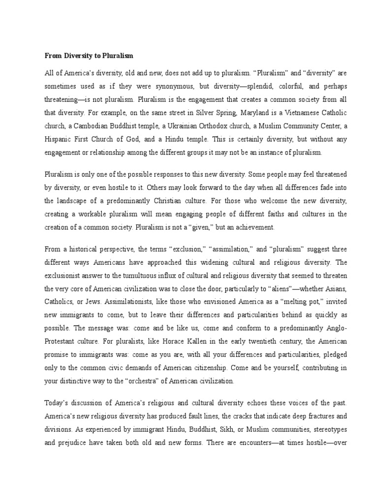 Pluralism | PDF | Interfaith Dialogue | Religious Pluralism